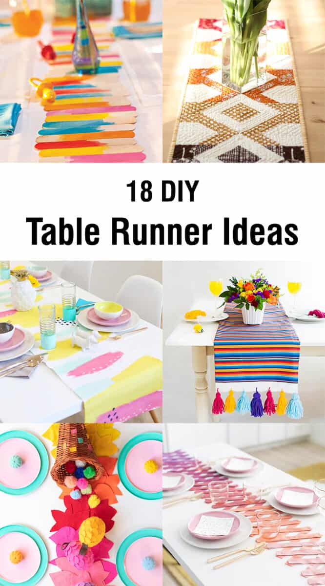 18 DIY Table Runner Ideas That Will Transform Your Dining Table