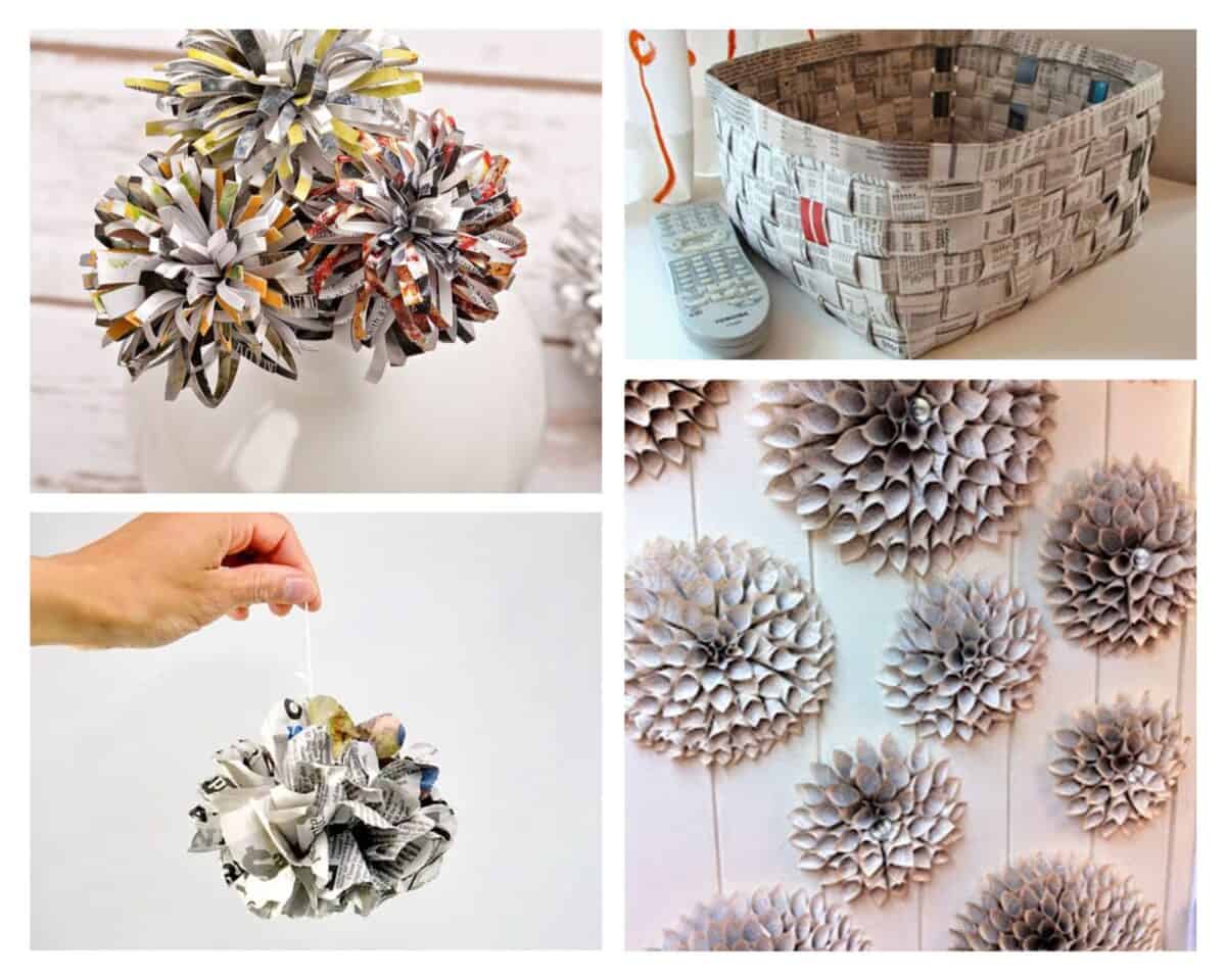 42 Newspaper Craft Ideas That Will Blow Your Mind
