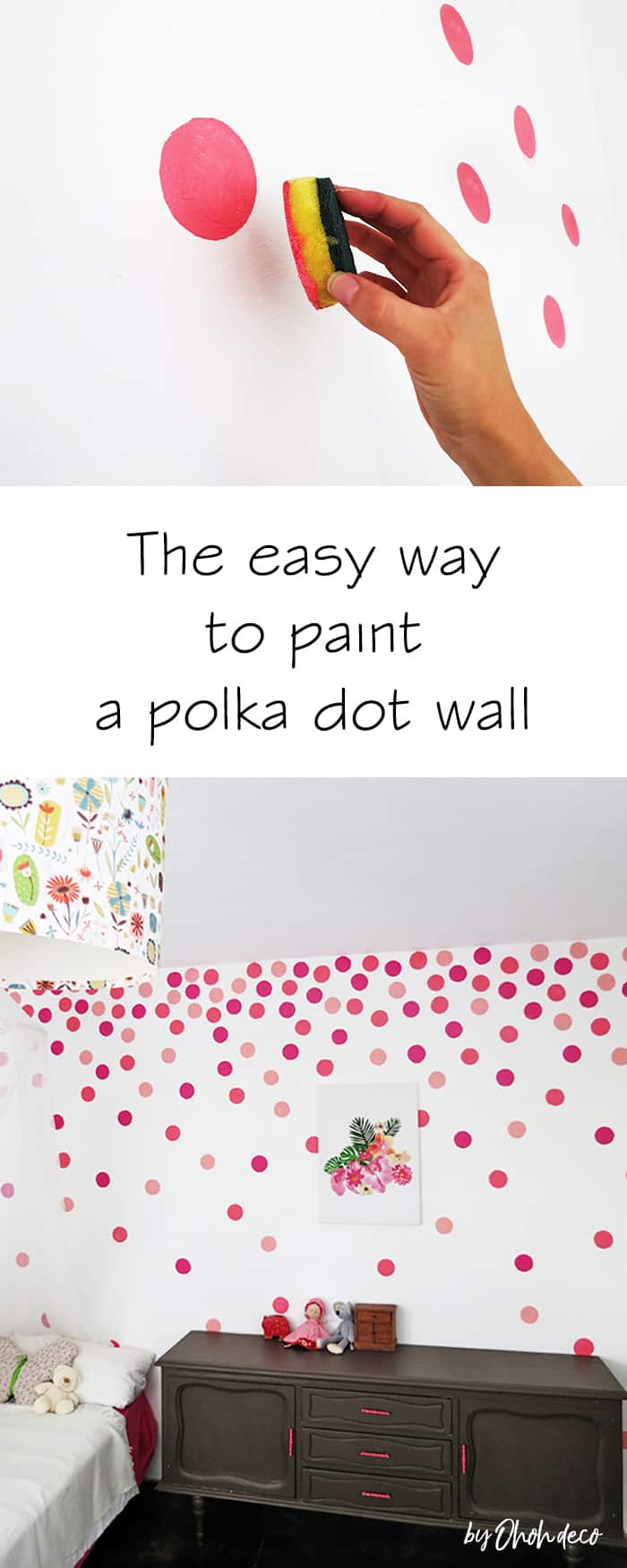 How to paint a polka dots wall How to paint a polka dots wall