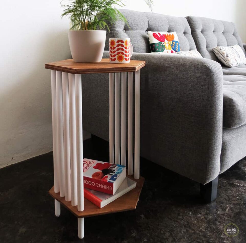 How to make a mid-century inspired side table