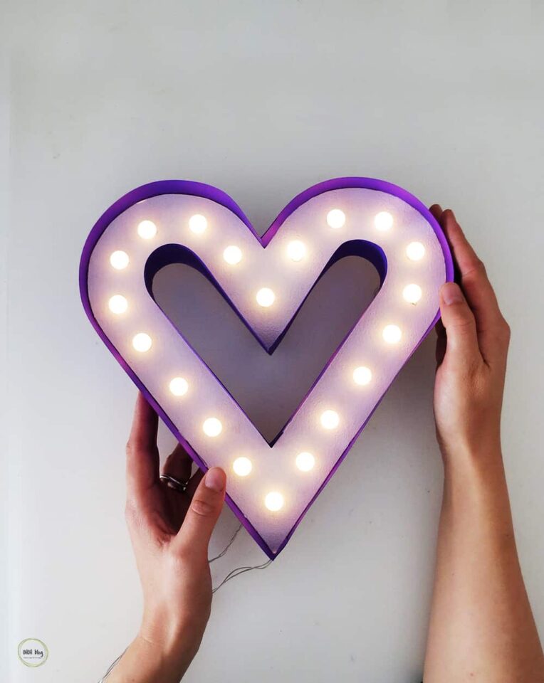 How to make a Heart Marquee Sign