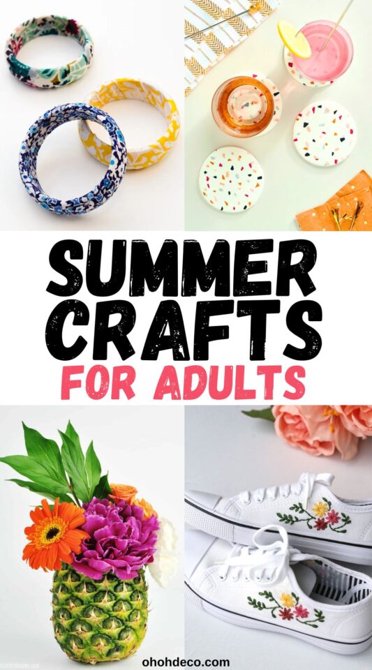 Unique and Colorful Summer Craft Ideas for Adults