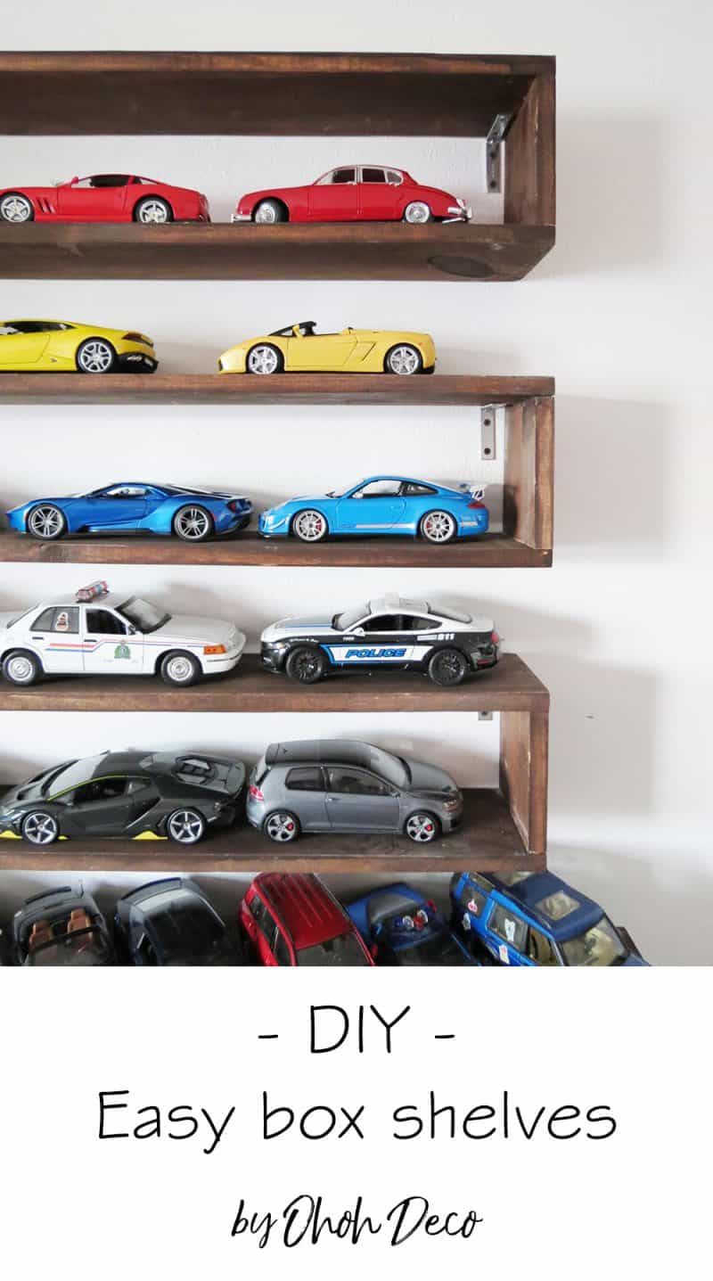 DIY easy box shelves