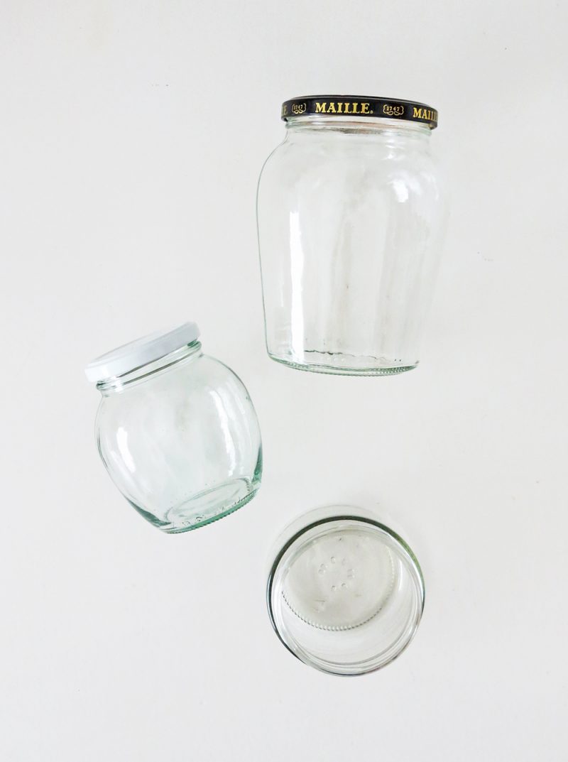 Easy Glass Jar decorating idea