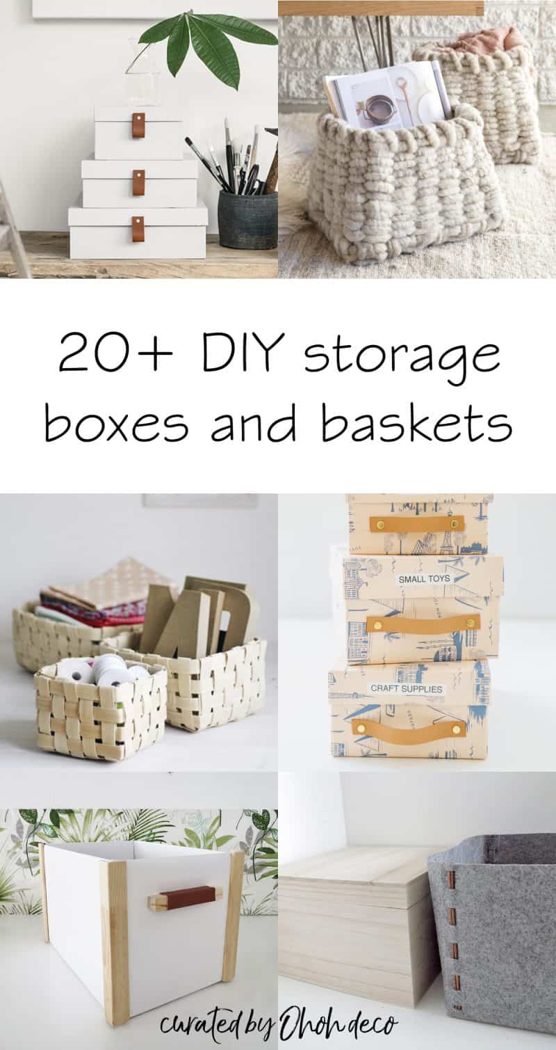 DIY Storage Boxes and Baskets