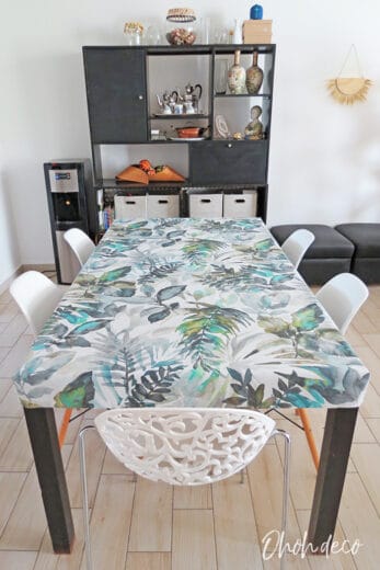 Fitted table cover, the easy DIY