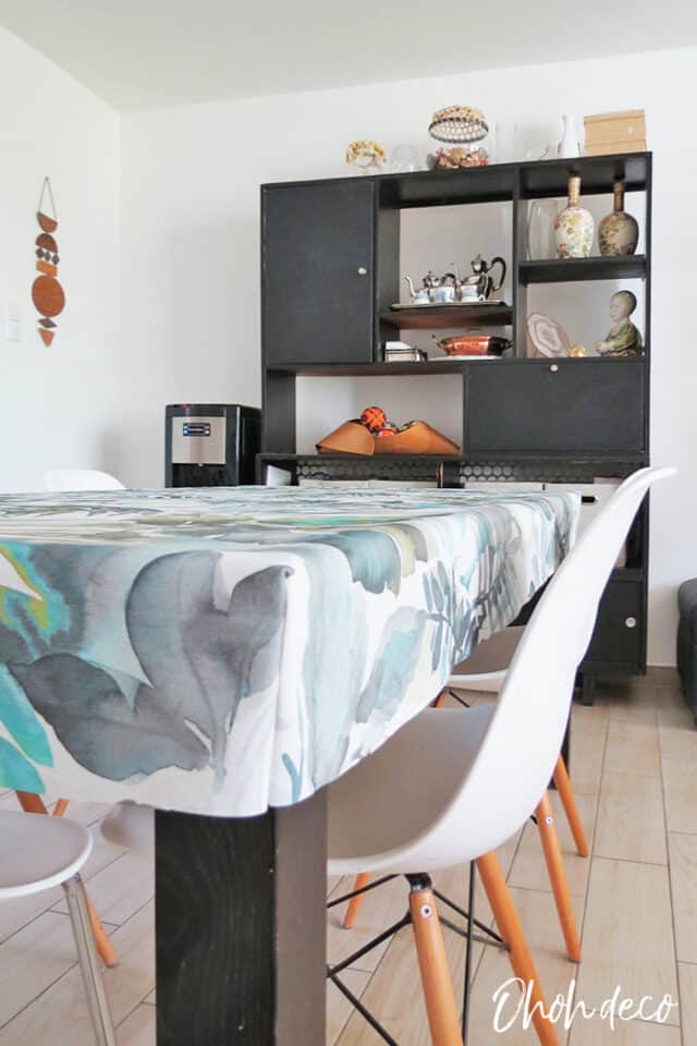 Fitted table cover, the easy DIY
