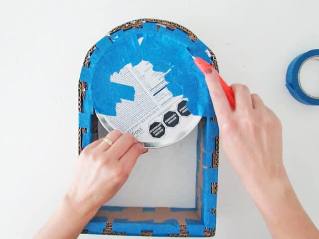 DIY Cardboard Wall Shelf