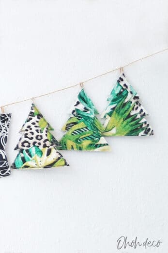 How to make a fabric garland