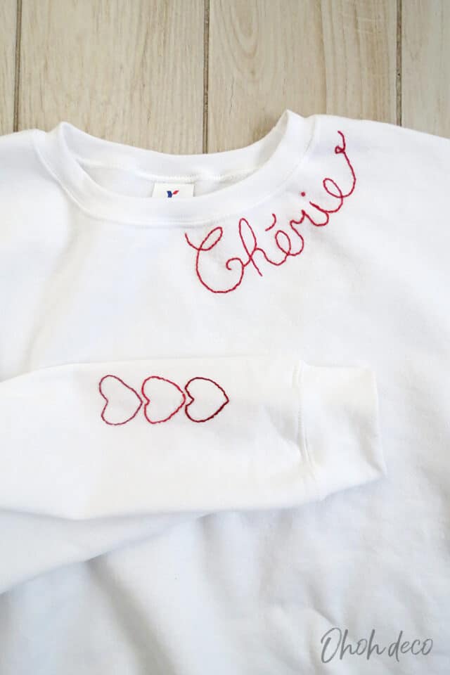 How to embroider a Sweatshirt