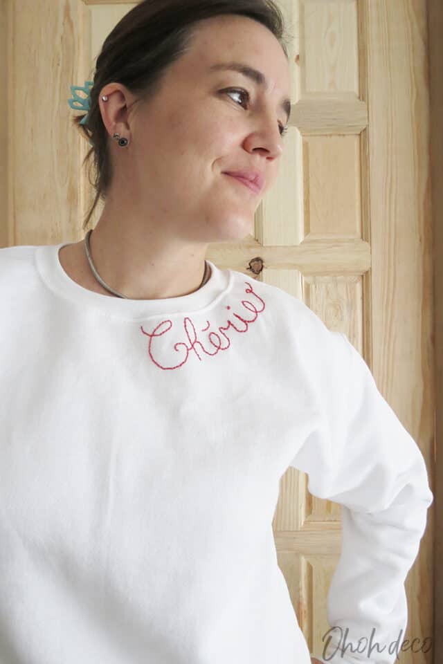 How to embroider a Sweatshirt
