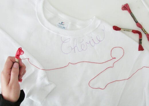 How to embroider a Sweatshirt