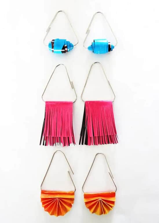 How to make DIY Paper Earrings