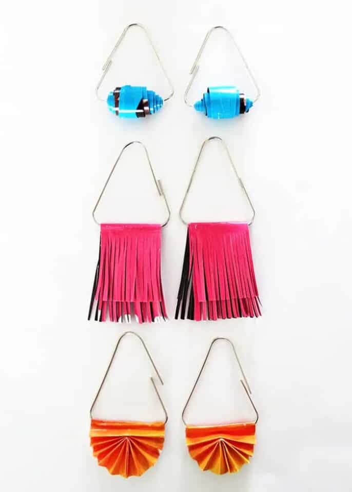 How to make DIY Paper Earrings