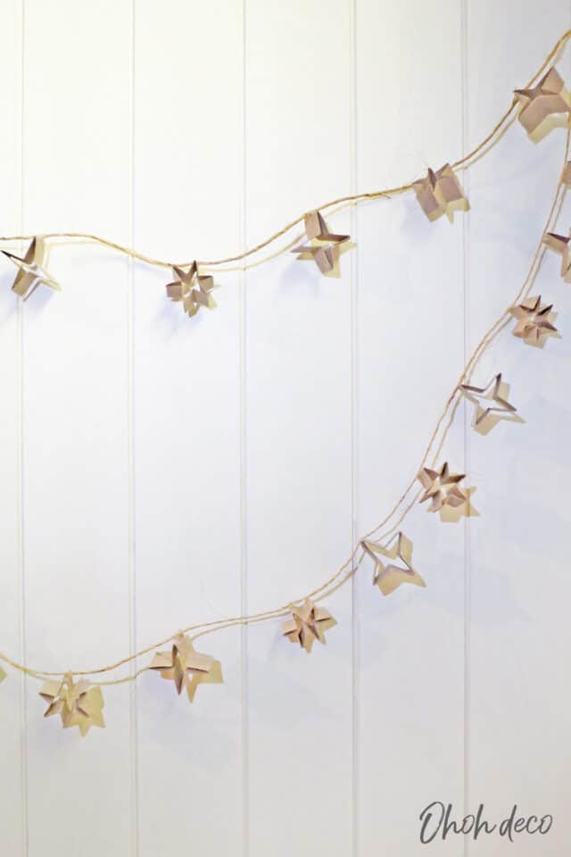 Easy to make Star Garland DIY