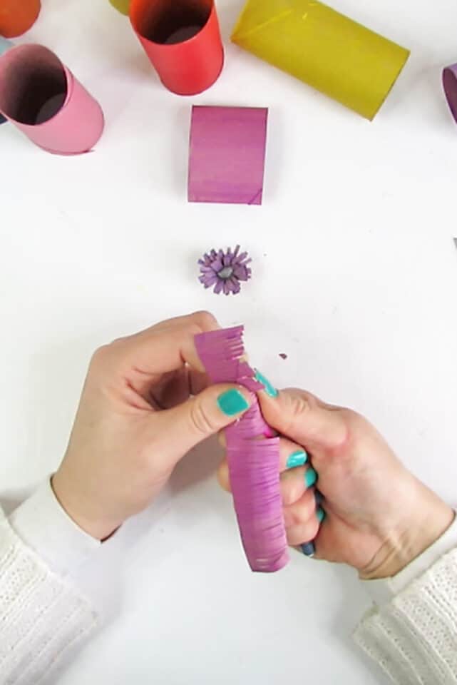 Easy to make Toilet Paper Roll Flowers