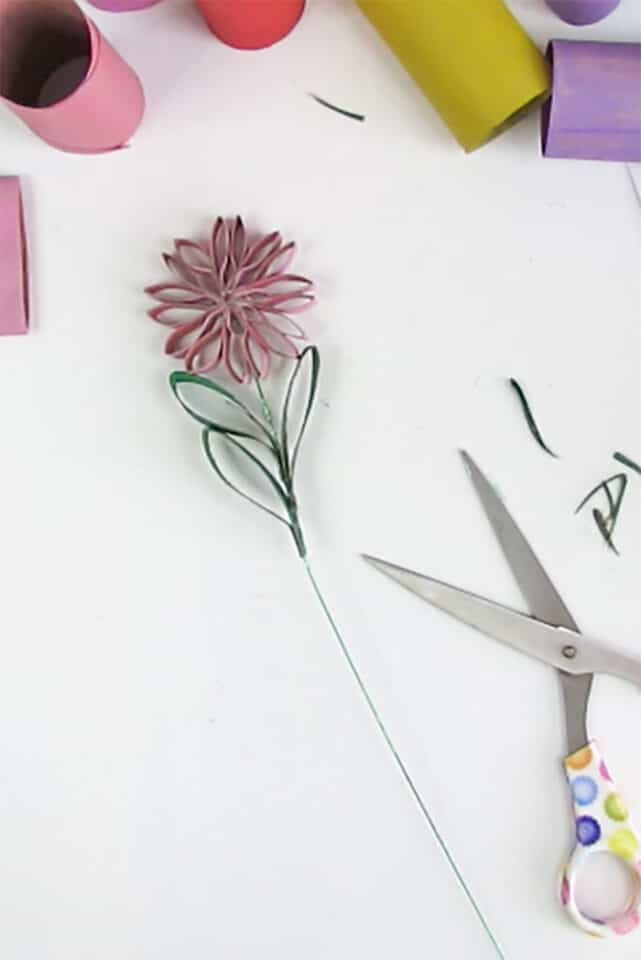 Easy to make Toilet Paper Roll Flowers