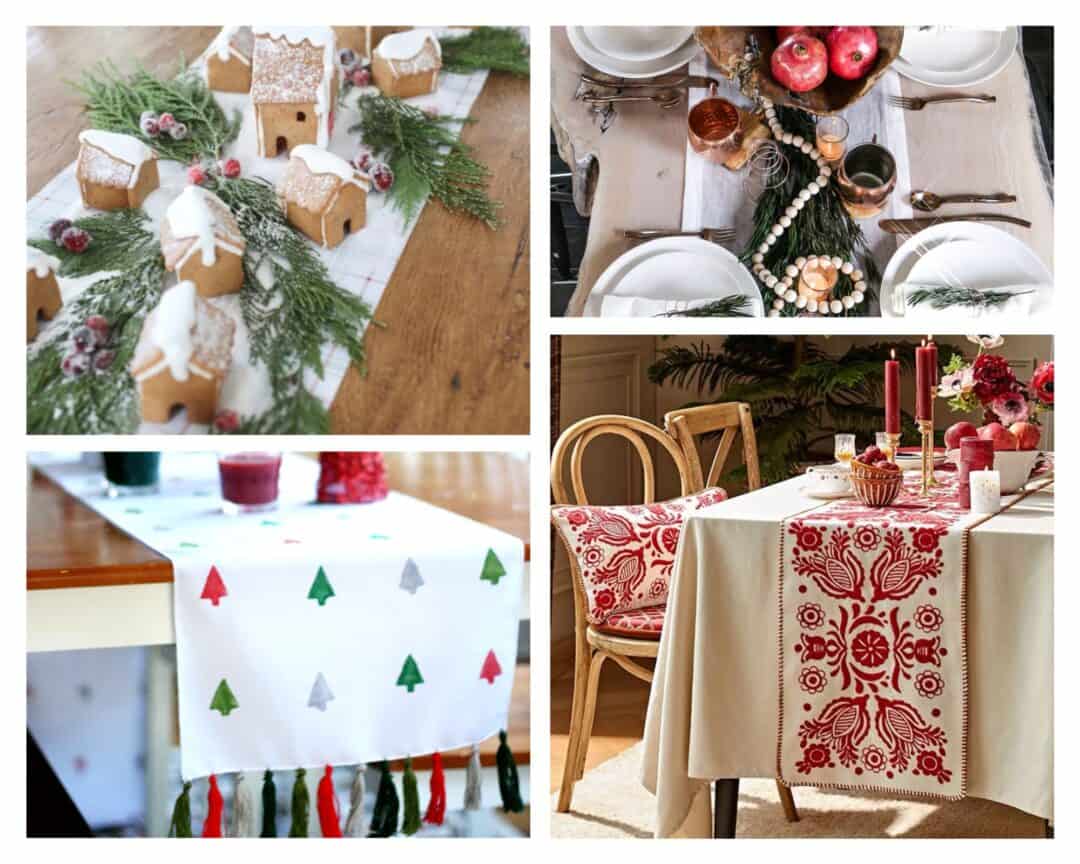 30 Unique Christmas Table Runner Ideas to Wow Your Guests