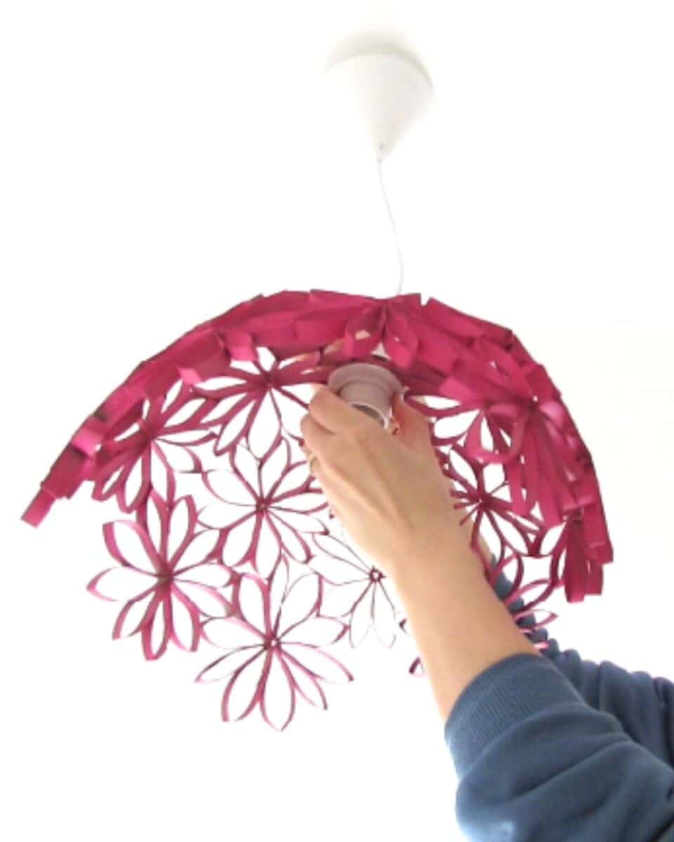 Stylish and Sustainable Home Decor: A Recycled Lampshade