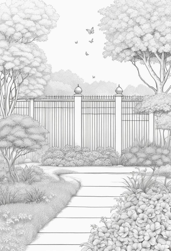 33 Stunning Garden Coloring Pages to Inspire Your Creativity