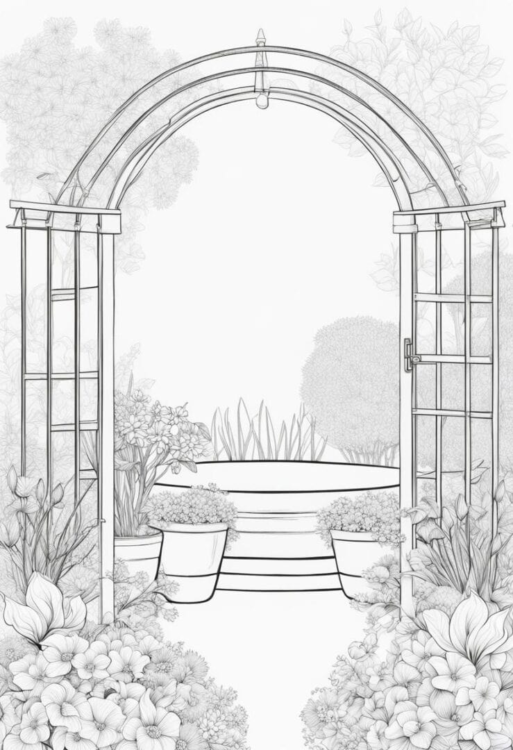 33 Stunning Garden Coloring Pages to Inspire Your Creativity