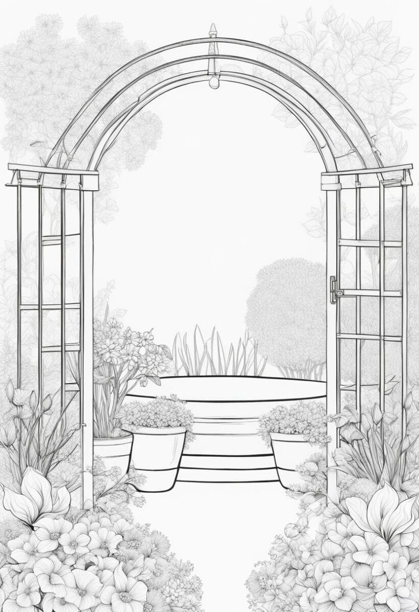 33 Stunning Garden Coloring Pages to Inspire Your Creativity