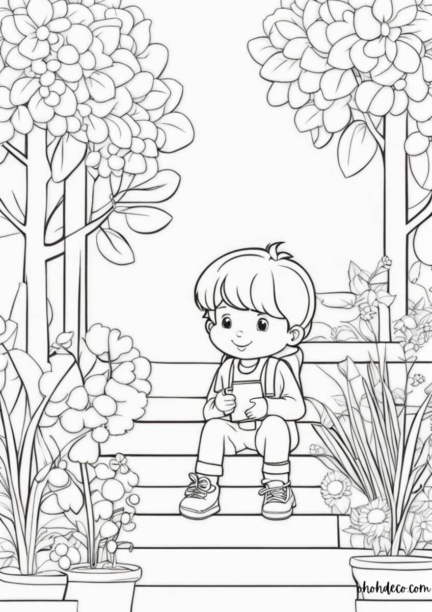 33 Stunning Garden Coloring Pages to Inspire Your Creativity