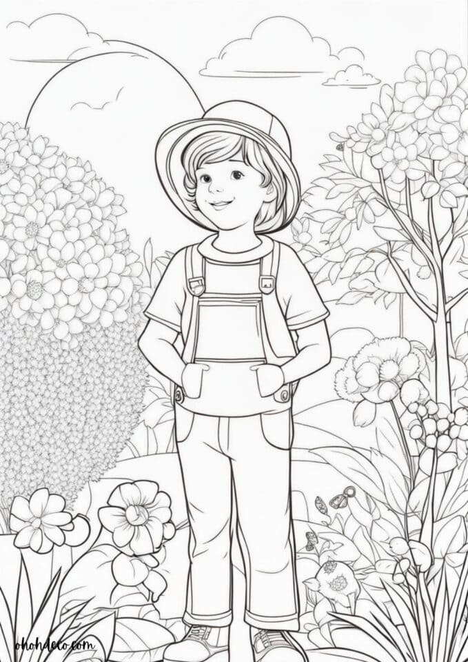 33 Stunning Garden Coloring Pages to Inspire Your Creativity