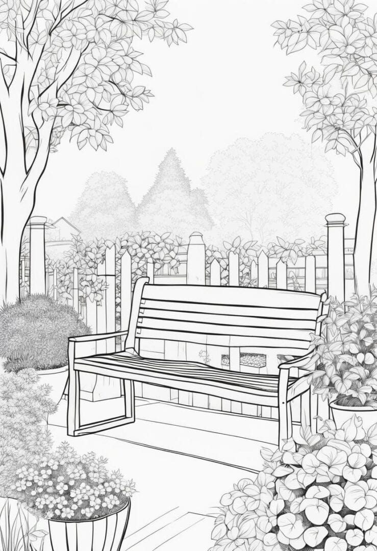 33 Stunning Garden Coloring Pages to Inspire Your Creativity