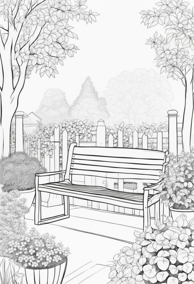 33 Stunning Garden Coloring Pages to Inspire Your Creativity