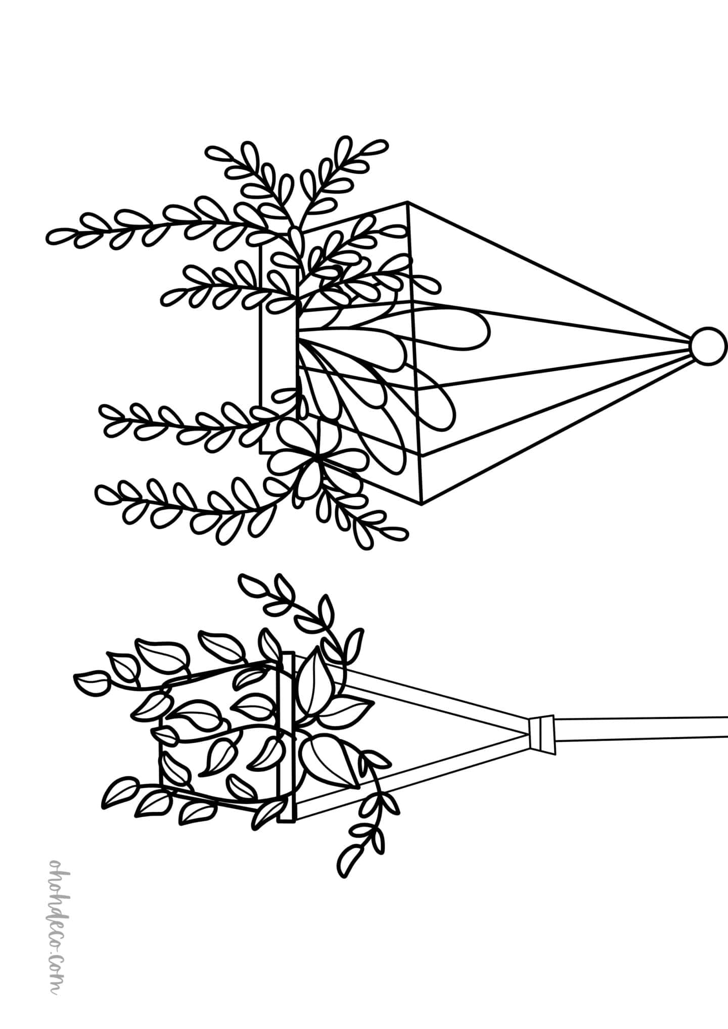 hanging-plants-cage-coloring-page- Ohoh deco