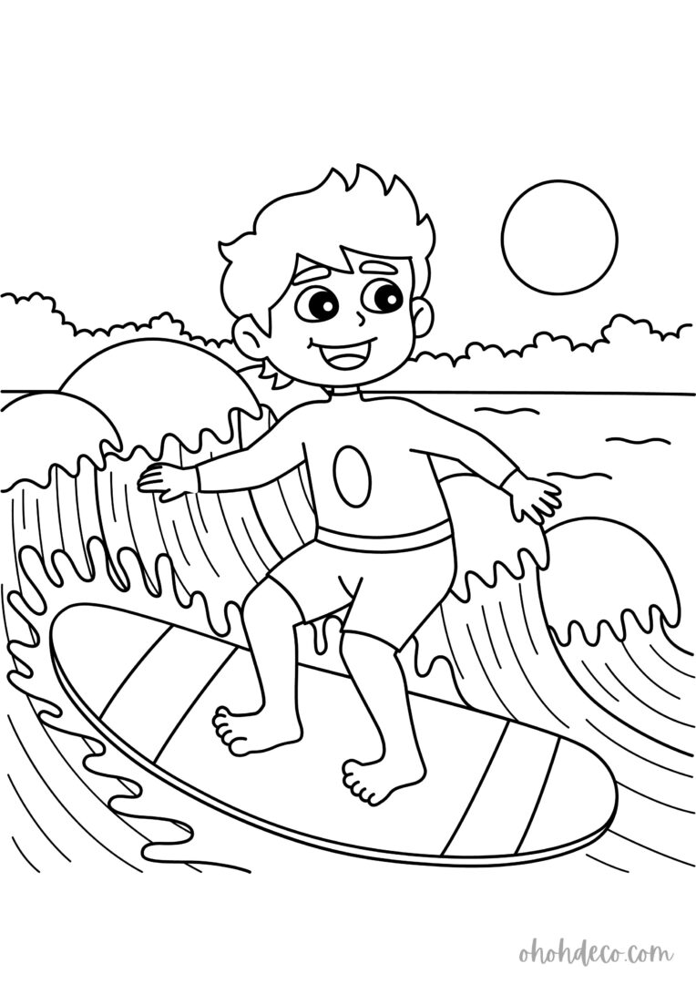 Unconventional Beach Coloring Pages You Need to Sea