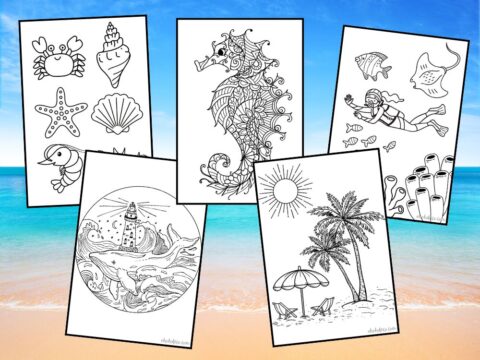 Unconventional Beach Coloring Pages You Need to Sea