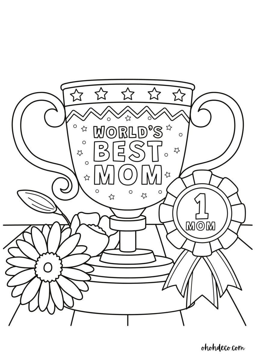 best-mom-coloring-page-4 - Ohoh deco