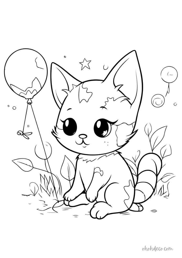 50 Mind-Blowing Cat Coloring Pages for Kids and Adults