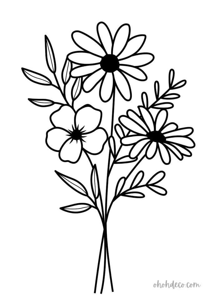 Unlock Your Creativity with These Enchanting Flower Coloring Pages