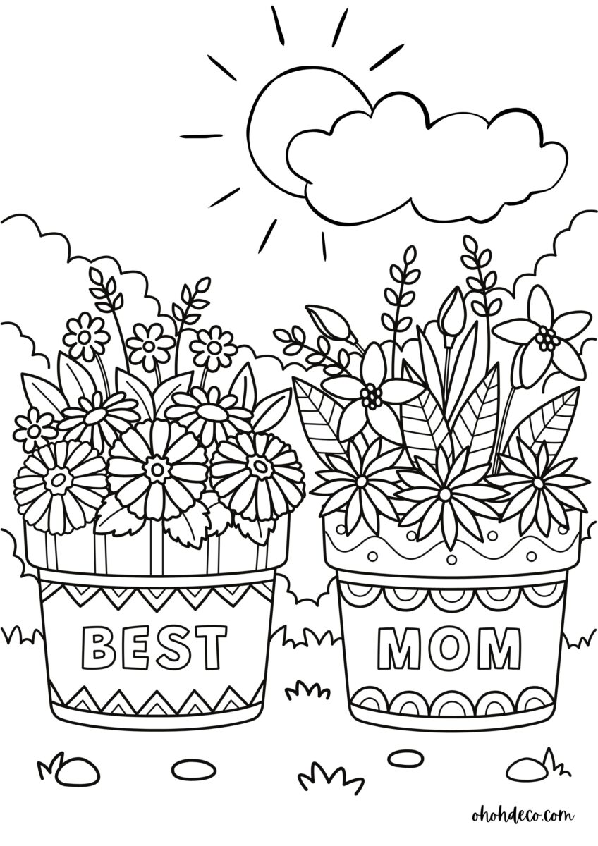 Top 30 Free Mother's Day Coloring Pages to Make Her Day Extra Special