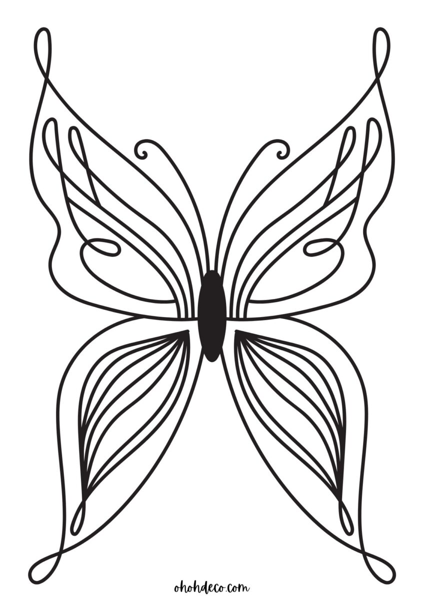 Butterfly Coloring Pages: 80 free PDF for Kids and Adults