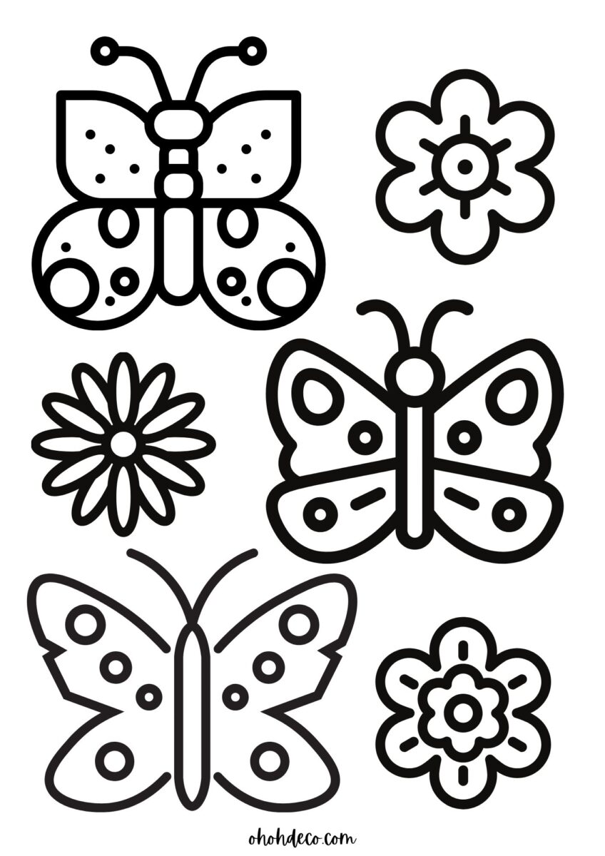 Butterfly Coloring Pages: 80 free PDF for Kids and Adults