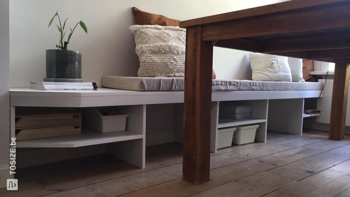 Bench with Storage DIY: 31 Ideas to Organize your Home