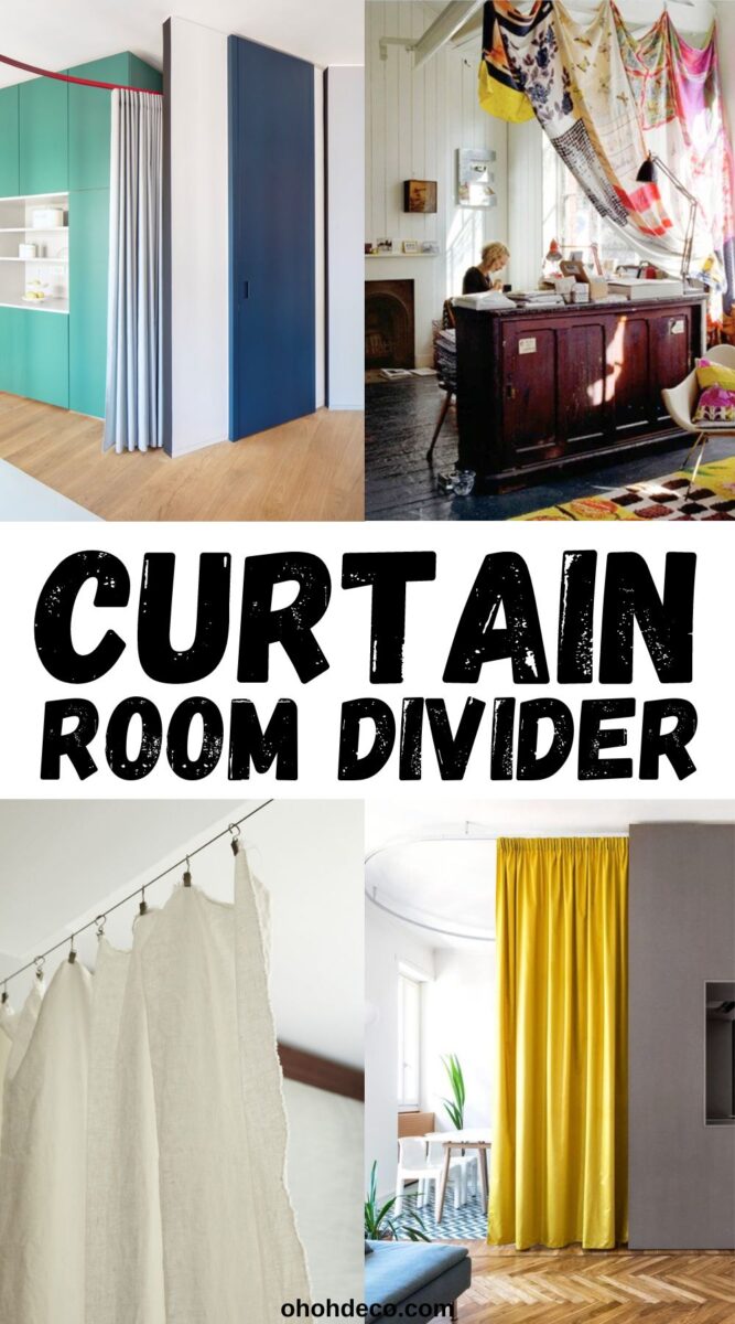 Useful Curtain Room Divider Ideas to improve your Space