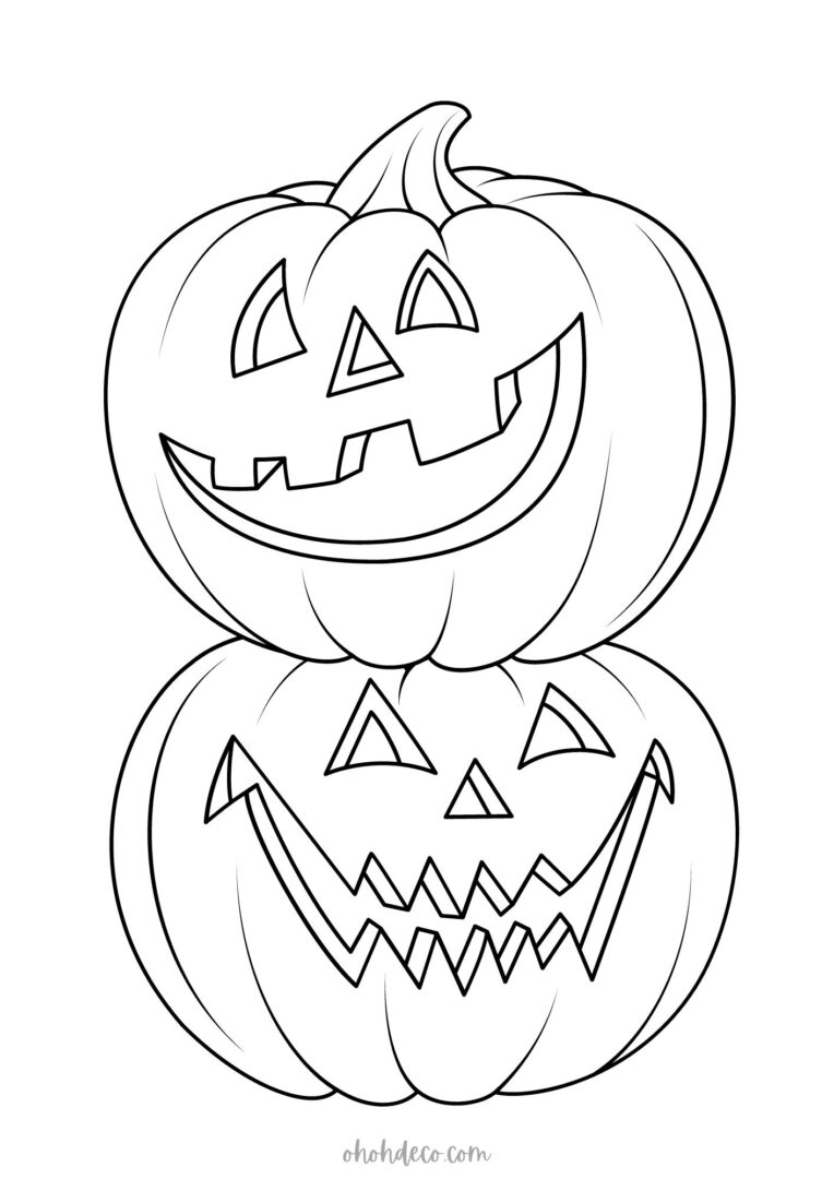 The Ultimate Collection of Free Pumpkin Coloring Pages