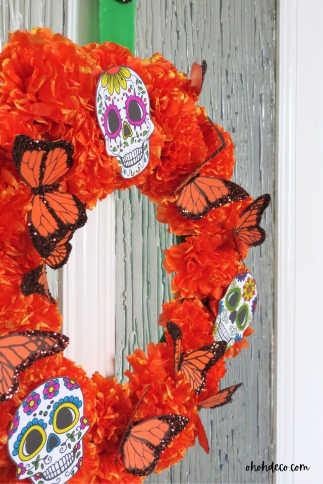 How to make a Day of the Dead Wreath