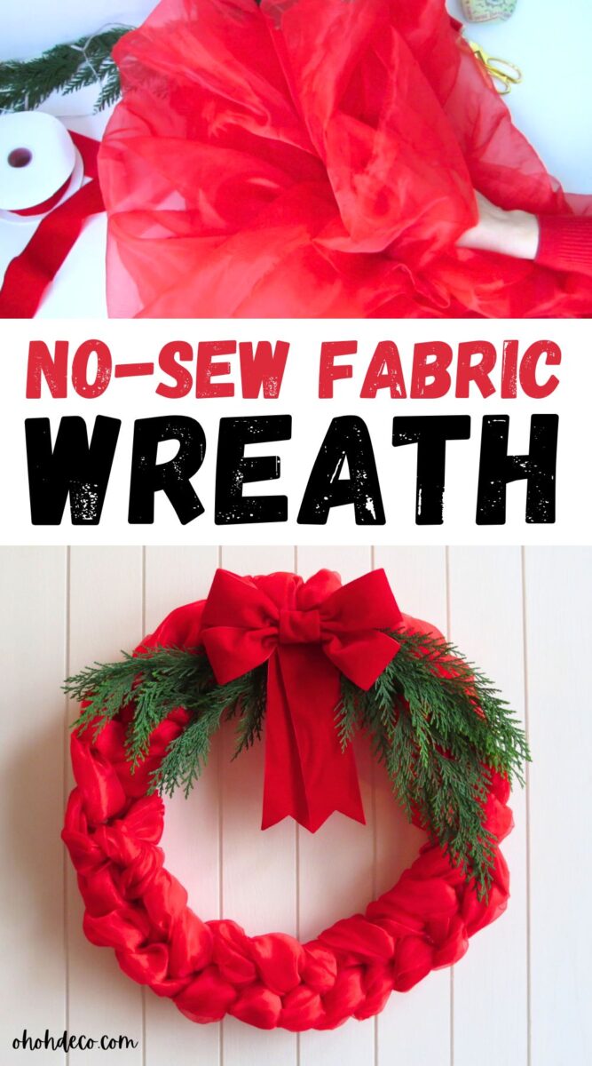 How to Craft a No-Sew DIY Fabric Wreath