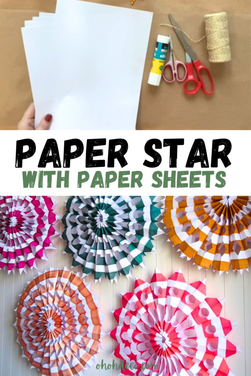 How to Make Paper Stars DIY Using Paper Sheets