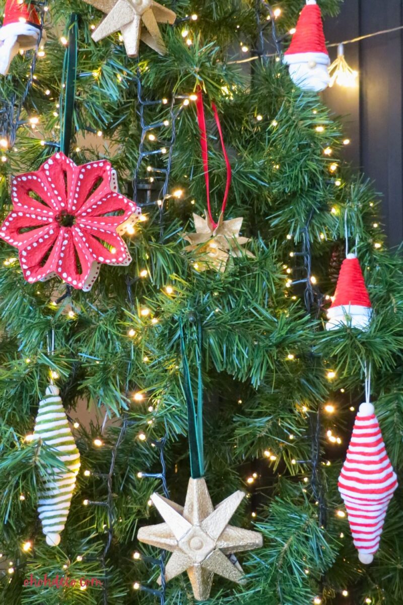 Recycled Christmas Decorations with Egg Cartons: Easy and Creative Ideas